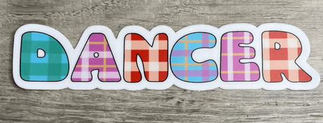 Buy Denali & Co. - DANCER Plaid Vinyl Dance Sticker Mini Online at $2. ...