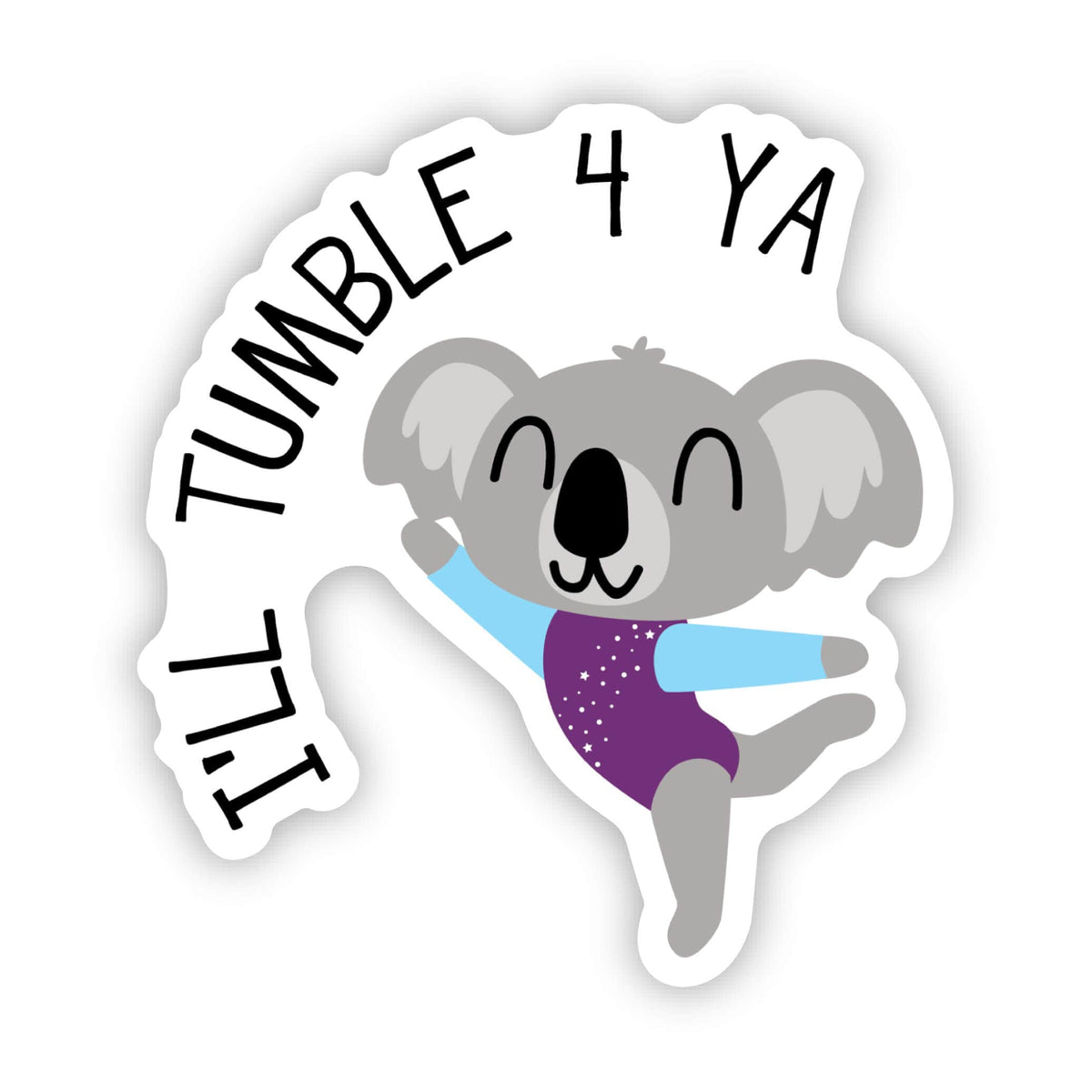 Buy Denali & Co. - I'll Tumble For Ya Gymnastics Sticker, 2.8" x 3 ...