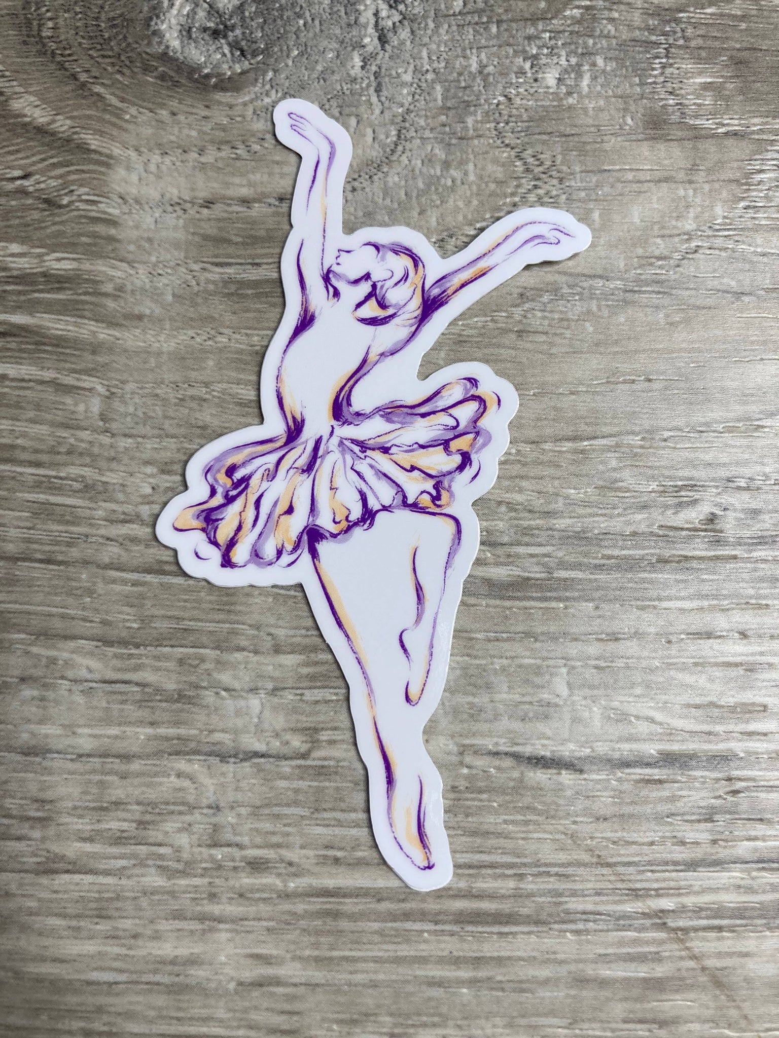 Buy Denali & Co. - Line Drawing Dancer Vinyl Sticker, 2.3" x 4" Online ...